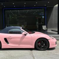 China Glossy Crystal Peach Pink Car Wrap Vinyl Film 1.52x17m Color Change for Vehicle Wrapping for sale