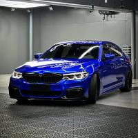 China Glossy Crystal Royal Blue Car Wrap Vinyl 1.52x17m 160 Micron Vehicle Color Change Film for sale