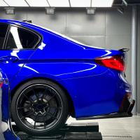 China Glossy Crystal Royal Blue Car Wrap Vinyl 1.52x17m 160 Micron Vehicle Color Change Film for sale