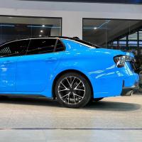 China Glossy Crystal Blue Car Wrap Vinyl 1.52x17m Color Change Film for Vehicle Wrapping for sale