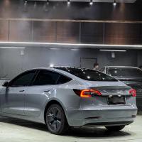 China Glossy Light Cement Grey Car Wrap Vinyl 1.52x17m Color Change Film for Vehicle Wrapping for sale
