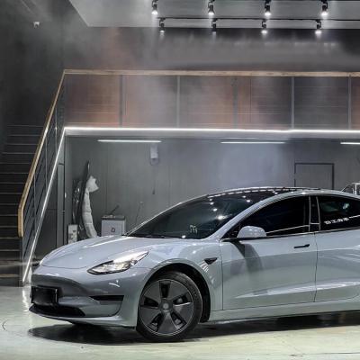 China Glossy Light Cement Grey Car Wrap Vinyl 1.52x17m Color Change Film for Vehicle Wrapping for sale