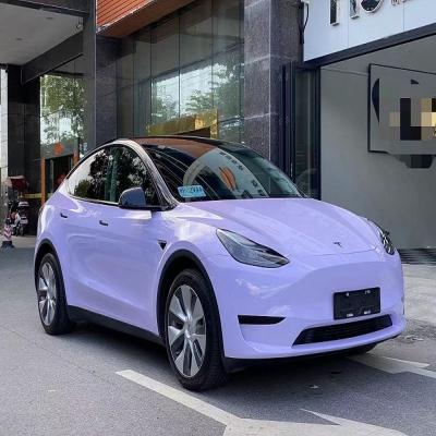 China Glossy Crystal Lavender Purple Car Wrap Vinyl Film 1.52x17m Color Change for Vehicle Wrapping for sale