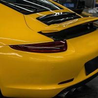 China Glossy Crystal Sunflower Yellow Car Wrap Vinyl 1.52x17m Color Change Film for Vehicle Wrapping for sale