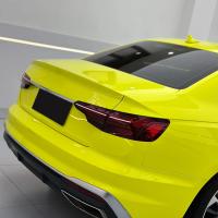 China Glossy Crystal Lemon Yellow Car Wrap Vinyl 1.52x17m Removable Adhesive Vehicle Color Change Film for sale