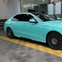 China Glossy Crystal Baby Blue Color Change Vinyl Wrap Film 1.52x17m Car Sticker Decal with Air Free Channel for sale