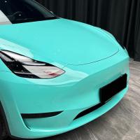 China Glossy Crystal Baby Blue Color Change Vinyl Wrap Film 1.52x17m Car Sticker Decal with Air Free Channel for sale