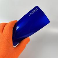 China Metal Paint Deep Blue Car Wrap Vinyl 1.52x18m 160 Micron Removable Adhesive Film for Vehicle Color Change for sale