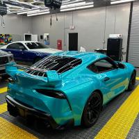 China Metal Paint Lake Blue Car Wrap Vinyl 1.52x18m Color Change Film for Vehicle Wrapping for sale