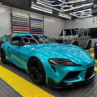 China Metal Paint Lake Blue Car Wrap Vinyl 1.52x18m Color Change Film for Vehicle Wrapping for sale
