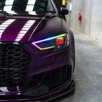 China Paint Metal Midnight Purple Romantic Purple Car Wrap Vinyl Film 1.52x17m Roll Color Change for Vehicle for sale