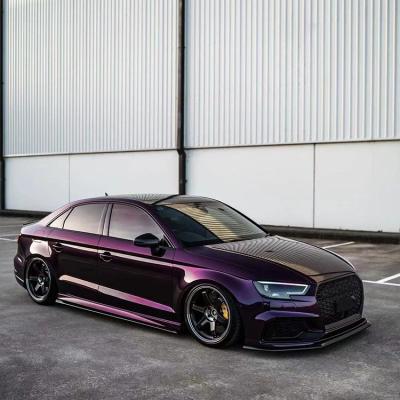 China Paint Metal Midnight Purple Romantic Purple Car Wrap Vinyl Film 1.52x17m Roll Color Change for Vehicle for sale