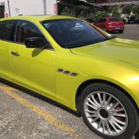 China M4 Paint Lemon Yellow Car Wrap Vinyl Film 1.52x17m Removable Adhesive for Vehicle Color Change for sale