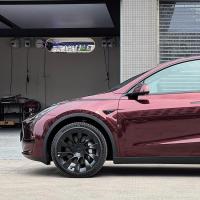 China Metal Paint Black Rose Car Wrap Vinyl 1.52x17m Black Red Gradient Film for Vehicle Color Change for sale