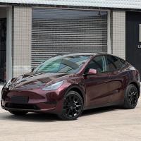 China Metal Paint Black Rose Car Wrap Vinyl 1.52x17m Black Red Gradient Film for Vehicle Color Change for sale