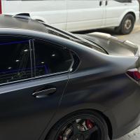 China Matte Pure Metal Black Car Wrap Vinyl Film 1.52x17m Color Change for Vehicle Body Stickers for sale