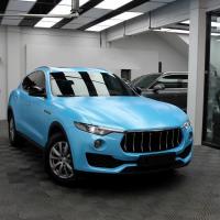 China Pure Metal Sky Blue Classic Blue Car Wrap Vinyl Film 1.52x17m Color Change for Vehicle Wrapping for sale