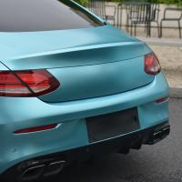 China Pure Metal Lake Blue Car Wrap Vinyl 1.52x17m Removable Adhesive Color Change Film for Vehicle for sale