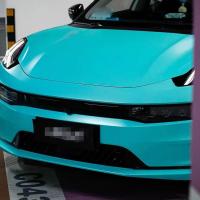 China Pure Metal Baby Blue Car Vinyl Wrap 1.52x18m Air Bubble Free Photochromic Tint Film for sale