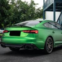 China Ultra Matte Flame Green Car Wrap Vinyl 1.52x17m Removable Adhesive Vehicle Color Change Film for sale