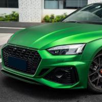 China Ultra Matte Flame Green Car Wrap Vinyl 1.52x17m Removable Adhesive Vehicle Color Change Film for sale