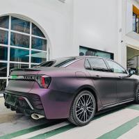China Ultra Matte Black Purple Car Wrap Vinyl Film 1.52x17m Color Change for Vehicle Wrapping for sale