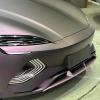 China Ultra Matte Black Purple Car Wrap Vinyl Film 1.52x17m Color Change for Vehicle Wrapping for sale