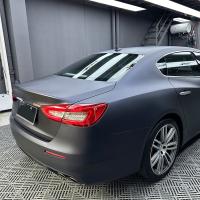 China Ultra Matte Black Blue Car Wrap Vinyl Film 1.52x17m Color Change for Vehicle Wrapping for sale