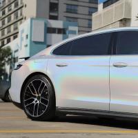 China Glossy Laser White 3M Car Wrap Vinyl 1.52x17m Color Change Film for Vehicle Wrapping for sale