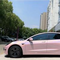 China Glossy Laser Light Pink 3M Car Wrap Vinyl 1.52x17m Color Change Film for Vehicle Wrapping for sale