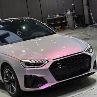 China Twin Candy Grey Red Car Wrap Vinyl Film 1.52x17m Color Change for Vehicle Wrapping for sale
