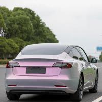 China Twin Candy Grey Red Car Wrap Vinyl Film 1.52x17m Color Change for Vehicle Wrapping for sale