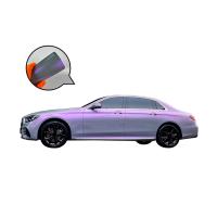 China Twin Candy Grey Purple Color Change Car Wrap Vinyl Film 1.52x17m 160 Micron for Vehicle Wrapping for sale