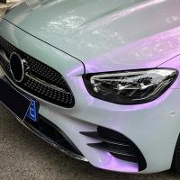 China Twin Candy Grey Purple Color Change Car Wrap Vinyl Film 1.52x17m 160 Micron for Vehicle Wrapping for sale