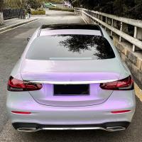 China Twin Candy Grey Purple Color Change Car Wrap Vinyl Film 1.52x17m 160 Micron for Vehicle Wrapping for sale