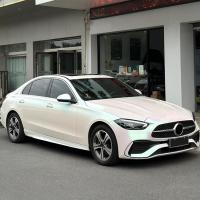 China Glossy Aurora White Car Wrap Vinyl Film 1.52x17m Removable Adhesive 160 Micron for sale