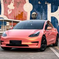 China Magic Gold Pink Automotive Vinyl Wrap 1.52x17m Laser Flip Color Changing Film for Cars for sale