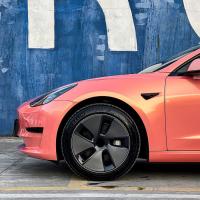 China Magic Gold Pink Automotive Vinyl Wrap 1.52x17m Laser Flip Color Changing Film for Cars for sale