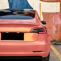 China Magic Gold Pink Automotive Vinyl Wrap 1.52x17m Laser Flip Color Changing Film for Cars for sale