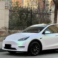China Matte Aurora White Car Wrap Vinyl 1.52x17m Premium Color Changing Film with Air Channel for sale