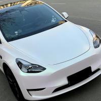 China Matte Aurora White Car Wrap Vinyl 1.52x17m Premium Color Changing Film with Air Channel for sale