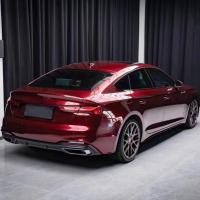 China PET Liquid Dragon Red High Gloss Metallic Car Wrap Vinyl 1.52x17m Bubble Free for sale