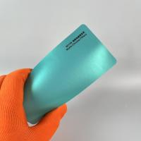 China Matte Chrome Baby Blue Car Wrap Vinyl Film 1.52x17m Removable Adhesive Color Changing for sale