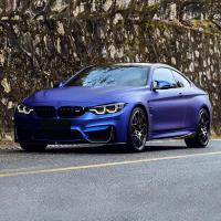 China Matte Chrome Blue Car Wrap Vinyl 1.52x17m Roll Self-Adhesive Color Changing Film for Full Body Wrap for sale