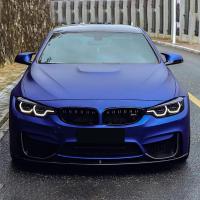 China Matte Chrome Blue Car Wrap Vinyl 1.52x17m Roll Self-Adhesive Color Changing Film for Full Body Wrap for sale