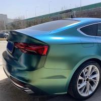 China Matte Chameleon Spring Green Car Wrap Film 1.52x17m Removable Adhesive Vinyl Decorative Sticker for sale