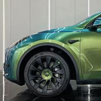 China Glossy Chameleon Jungle Green PVC Film Roll 1.52x17m Car Decal Sticker Decorative Vinyl Wrap for sale