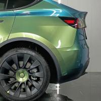 China Glossy Chameleon Jungle Green PVC Film Roll 1.52x17m Car Decal Sticker Decorative Vinyl Wrap for sale