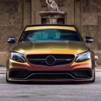 China Matte Sunrise Morning Glow Car Wrap Vinyl Film 1.52x17m Removable Adhesive Decorative PVC for sale