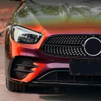 China Glossy Sunset Red Chameleon PVC Self-Adhesive Car Wrap Film 1.52x17m Removable for sale